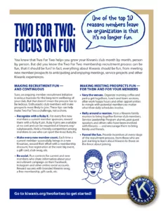 04 Two for Two – Focus on Fun | Kiwanis International