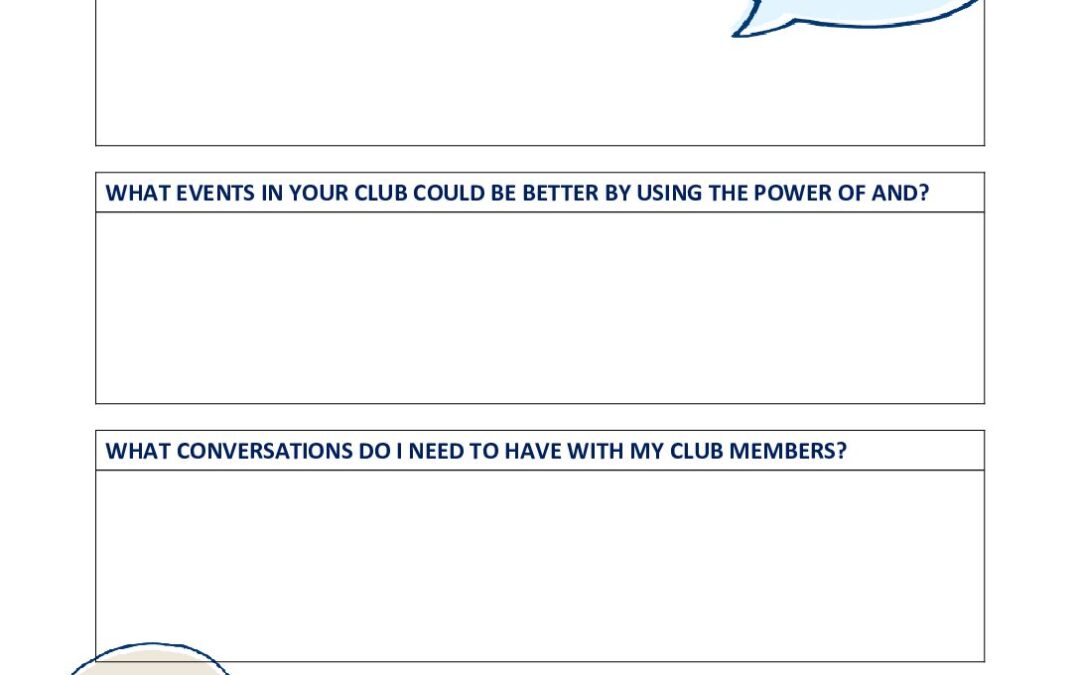 Power of AND handout | Kiwanis International